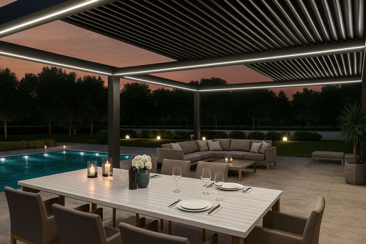 Retract & Rotate Pergola Roof System | Exclusive to Casa Pergola